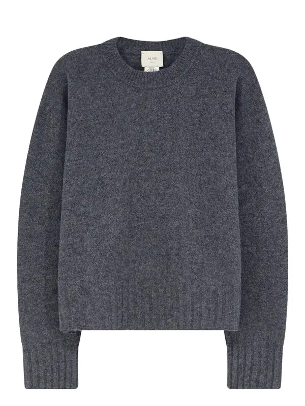 ALYSI Merino Wool And Cashmere Blend Sweater - Grey