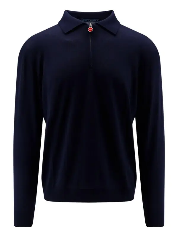Kiton Wool Polo Shirt - Blue