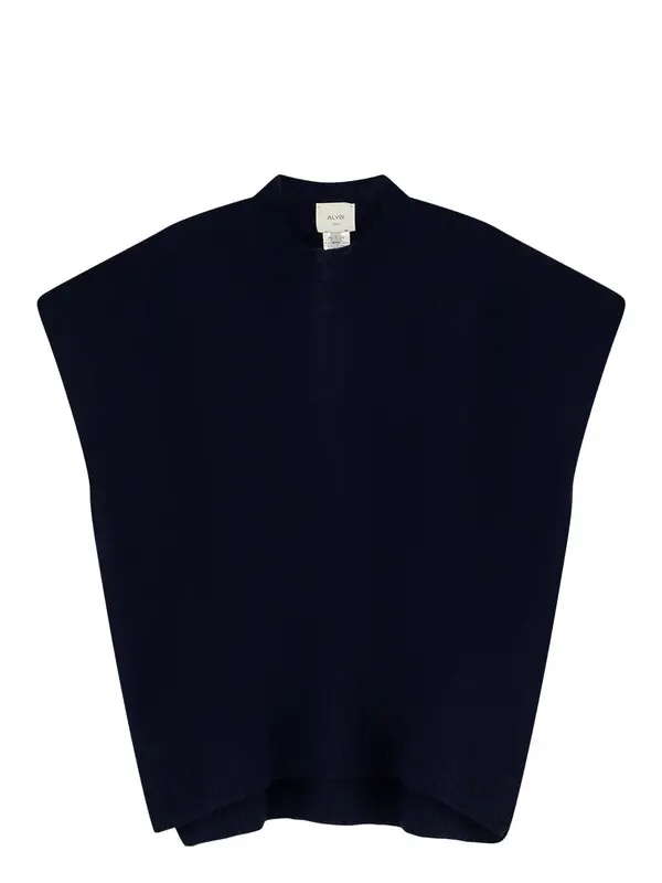 ALYSI Merino Wool And Cashmere Blend Sweater - Blue