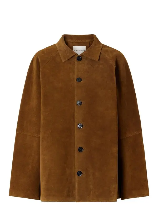Studio Nicholson Bowe Suede Jacket - Brown