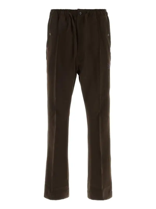 Needles Polyester Blend Joggers - Brown