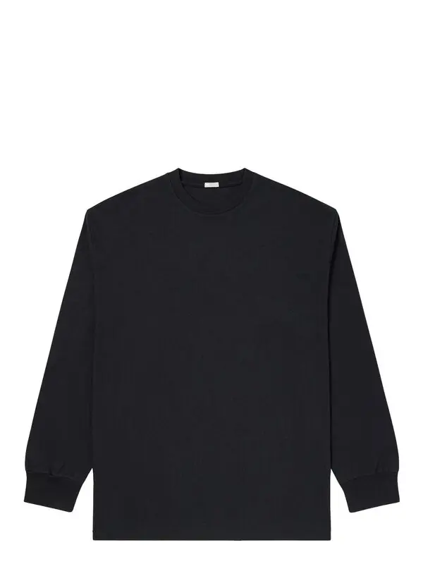 A.PRESSE Cotton And Cashmere-blend T-shirt - Black