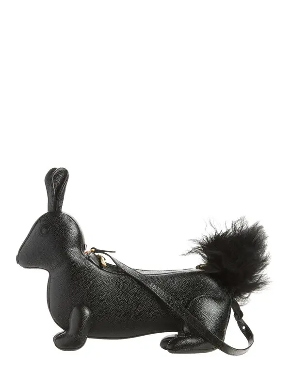 Thom Browne Baby Rabbit Shoulder Bag - Black