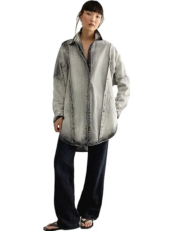 NICHOLAS K Gaspar Oversized Button Down Shirt - Black
