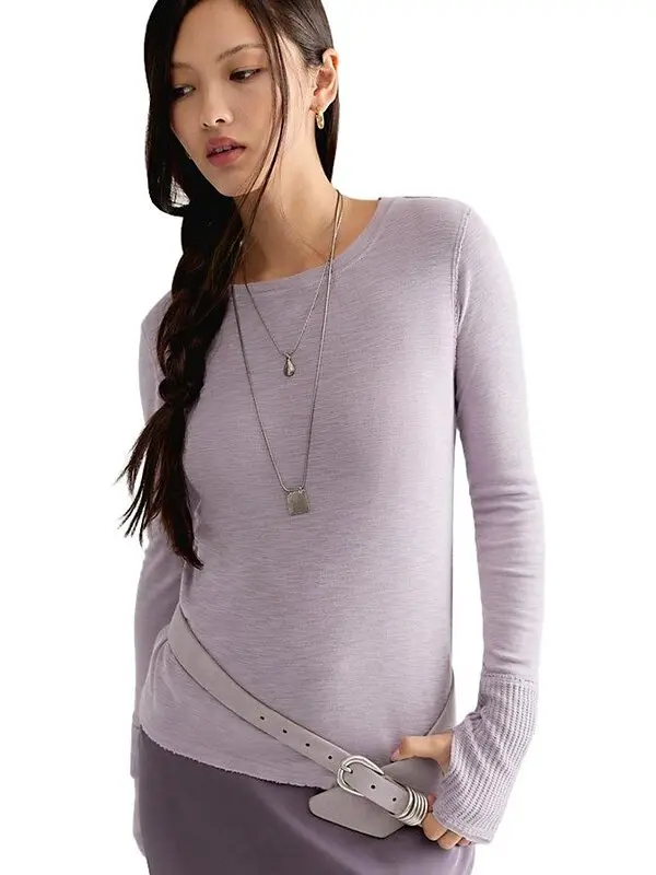 Free People We The Free Tinsley Top - Cool Violet
