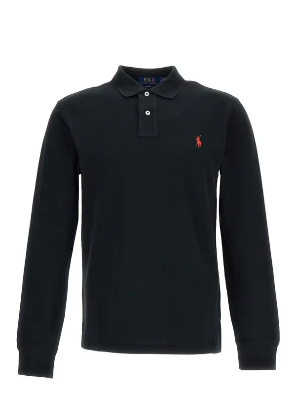 Polo Ralph Lauren Long-sleeve Polo Shirt - Black