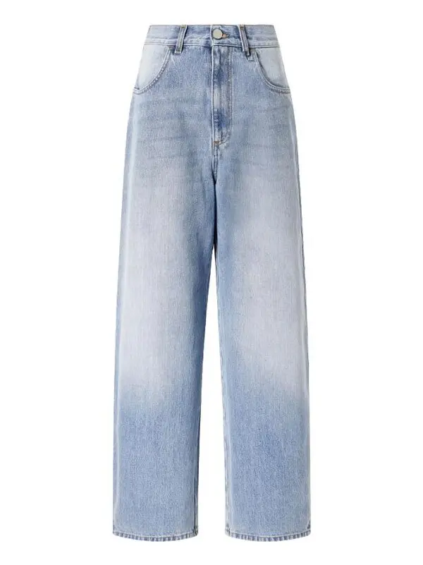 RÓHE Berber Barrel-leg Jeans - Blue