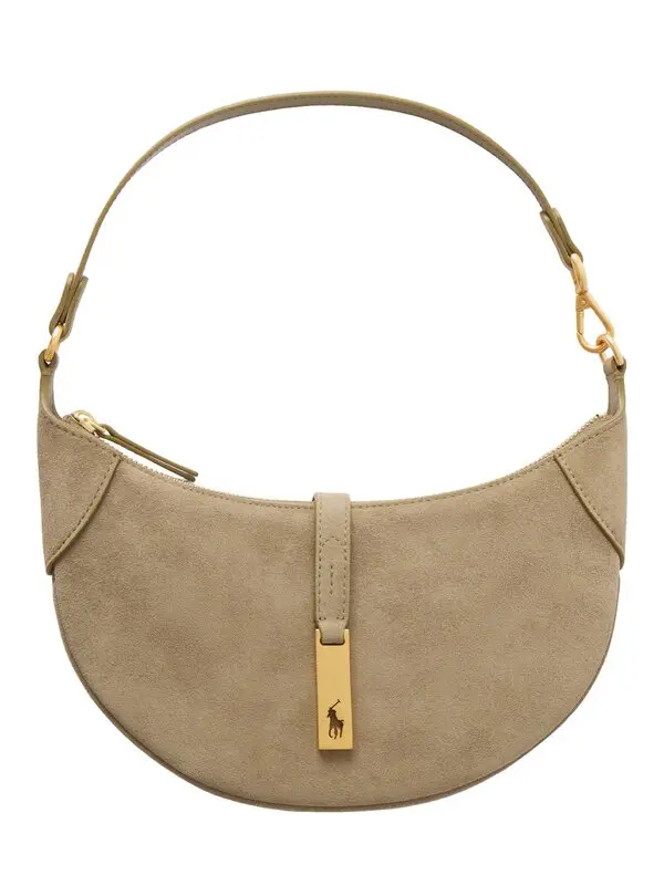 Polo Ralph Lauren Suede Mini Shoulder Bag - Green