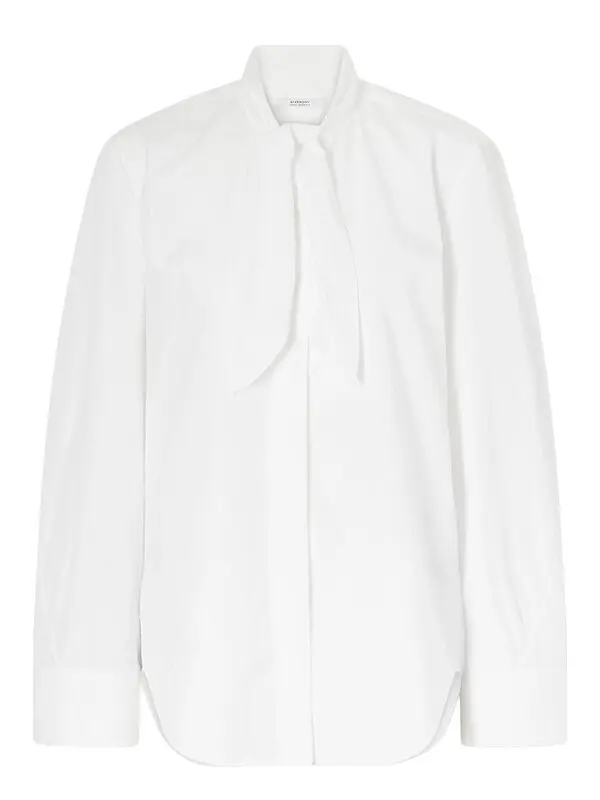 Givenchy Tie-detailed Cotton Shirt - White