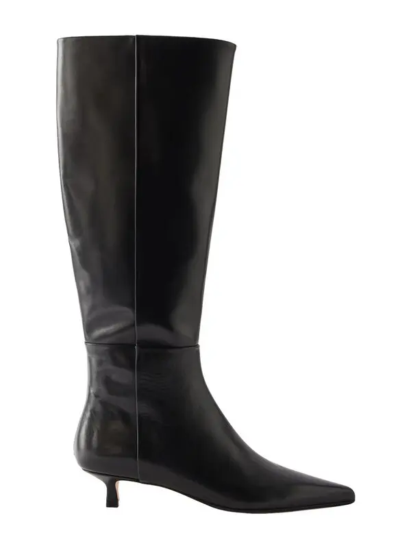 AeydĒ Sabrina 35 Leather Knee-high Boots - Black