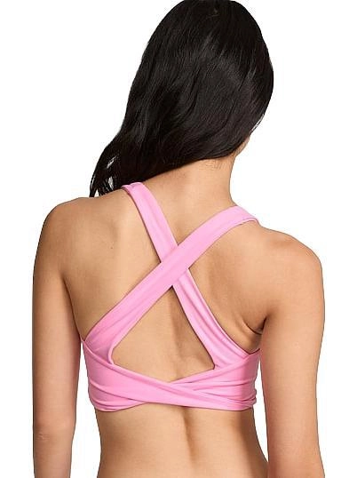 Pink Relay™ Twist-back Bra - Pink