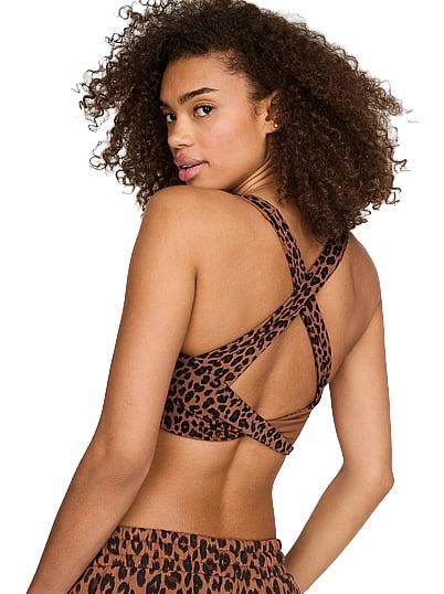 Pink Relay™ Twist-back Bra - Print