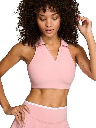 Victoria's Secret Vsx Racketcool™ Collared Bra Top - Pink