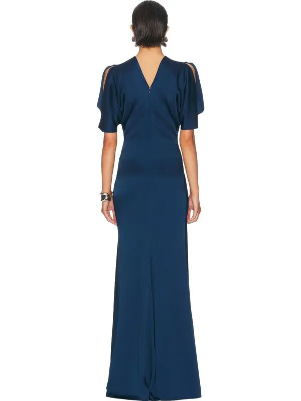Victoria Beckham Isabella Gown - Dark Ocean