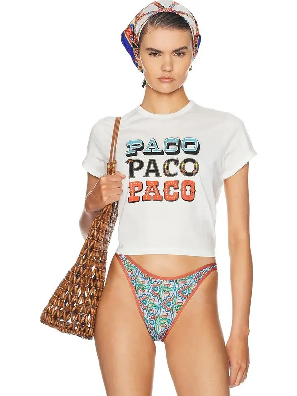 Rabanne Graphic T-shirt - White