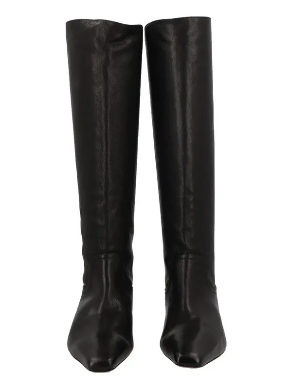 Paris Texas Leather Knee-high Boots - Black