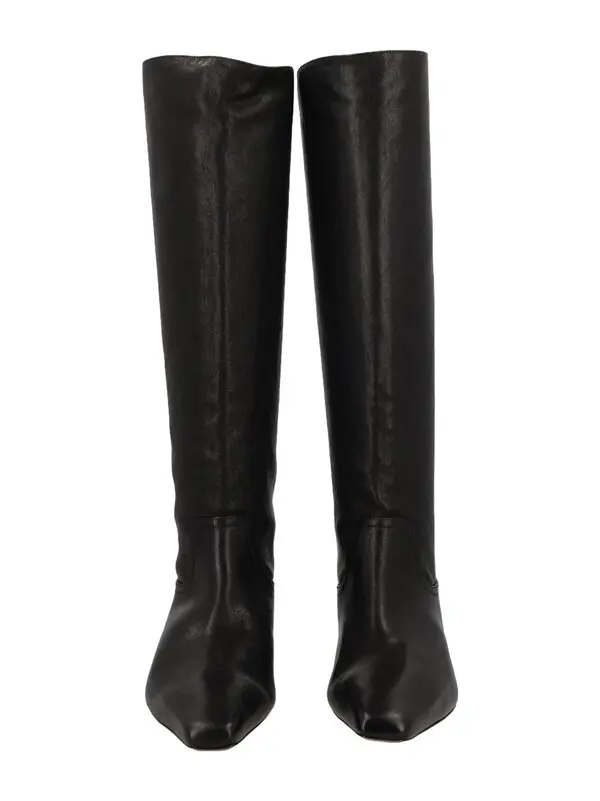 Paris Texas Leather Knee-high Boots - Black
