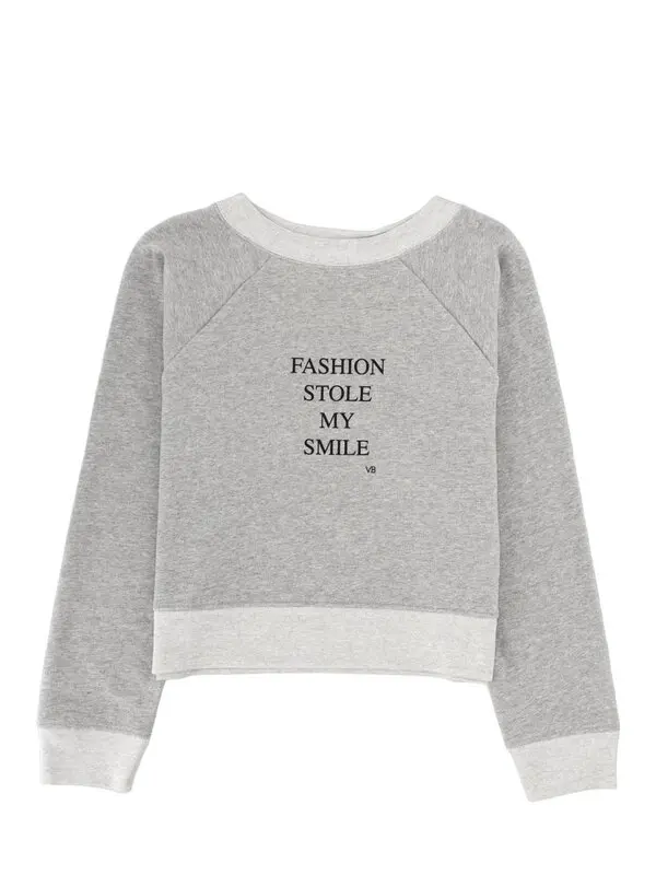Victoria Beckham Printed Sweatshirt - Gray