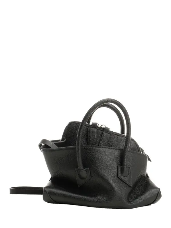 Attico La Passeggiata" Mini Leather Bag - Black