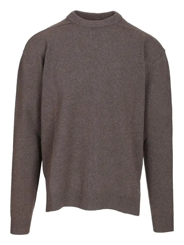 Rick Owens Ribbed Crew Neck Sweater - Cream
