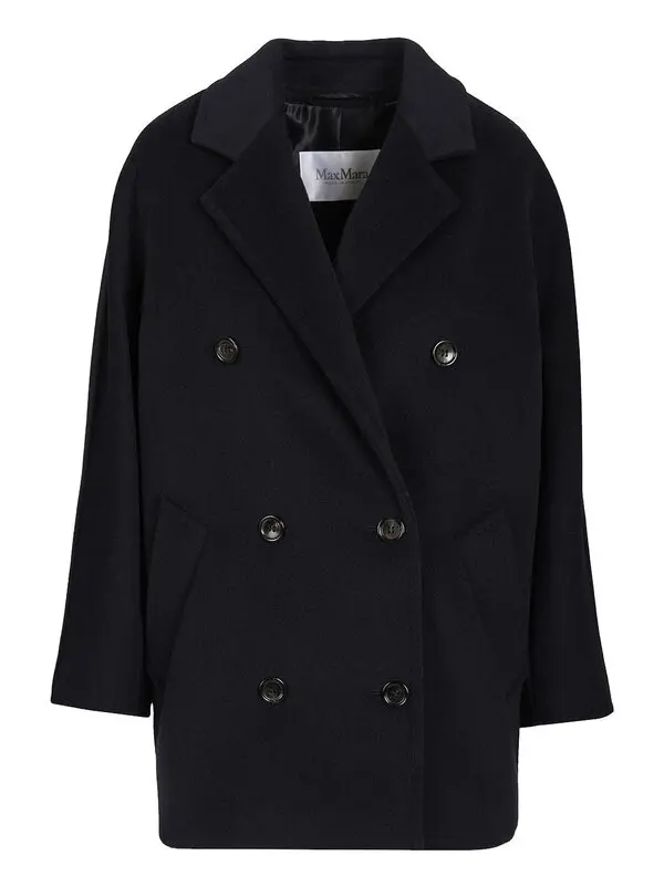 Max Mara Madame Short Coat - Blue