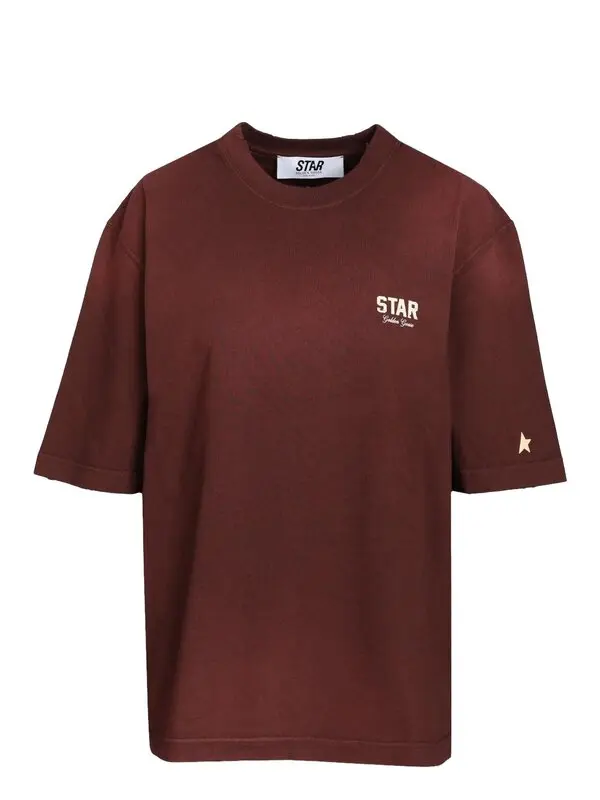 GOLDEN GOOSE Star Print Cotton T-shirt - Multicolor
