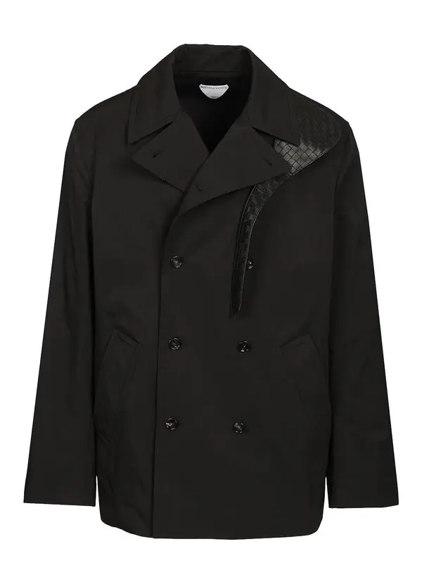Bottega Veneta Nylon And Cotton Coat - Black