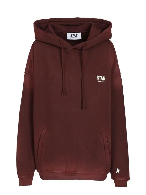 GOLDEN GOOSE Oversized Distressed Star Hoodie - Multicolor