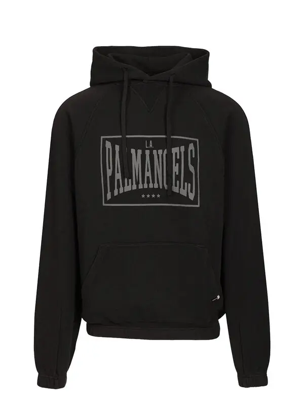Palm Angels Vintage Box Print Hoodie - Black