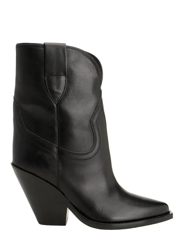 Isabel Marant Étoile Leyane Suede Calfskin Boots - Black