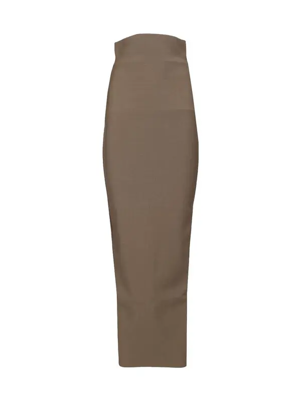 Rick Owens Dirt Pallar" Wool Blend Ankle-length Skirt - Brown