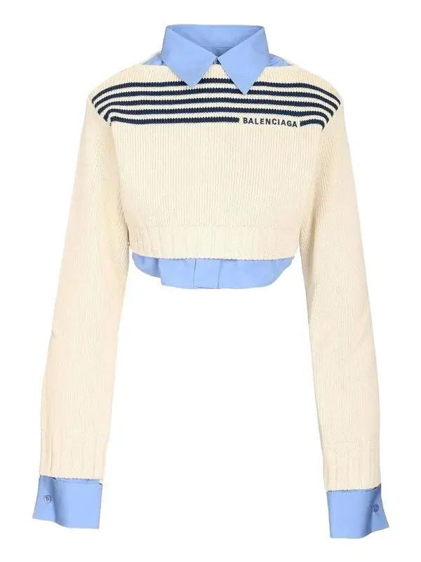 Balenciaga Hybrid Knit Sweater - Multicolor
