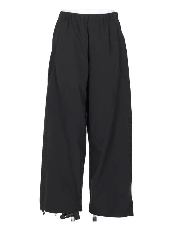Alexander Wang Logo Perforated Track Pants - Black