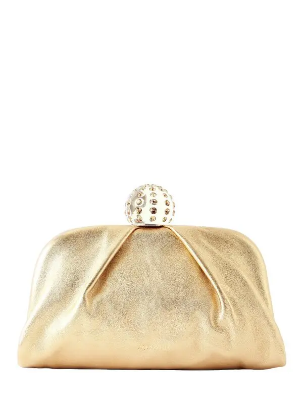 AQUAZZURA Mini Tequila Clutch - Gold