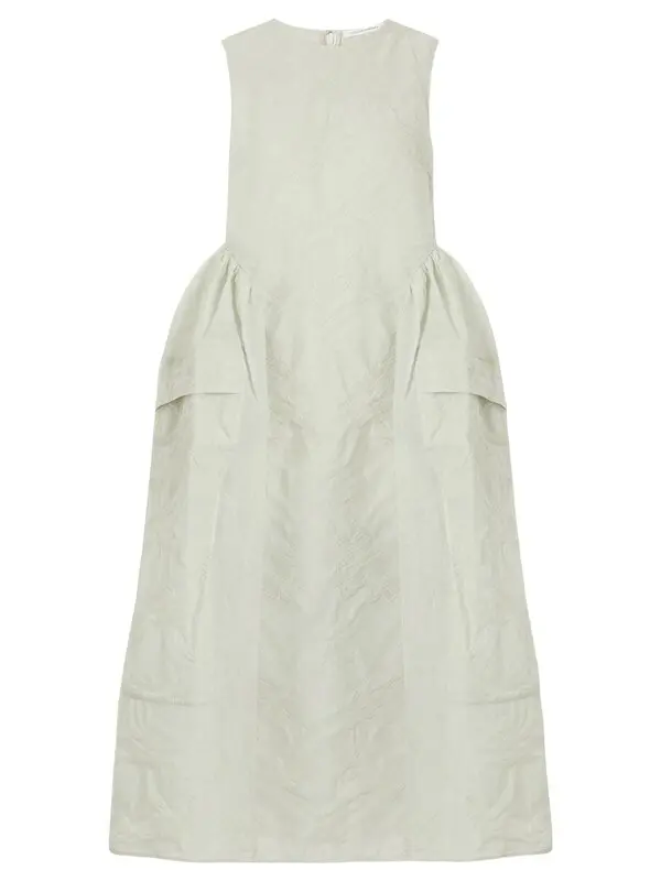 Cecilie Bahnsen Matelassé Maxi Dress - Green