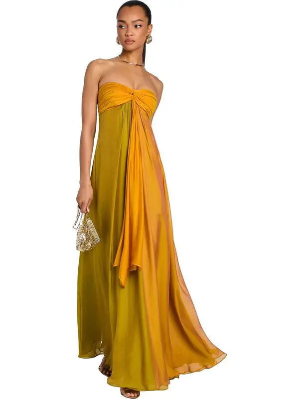Retrofete Lunaria Chiffon Gown - Iridescent Multi