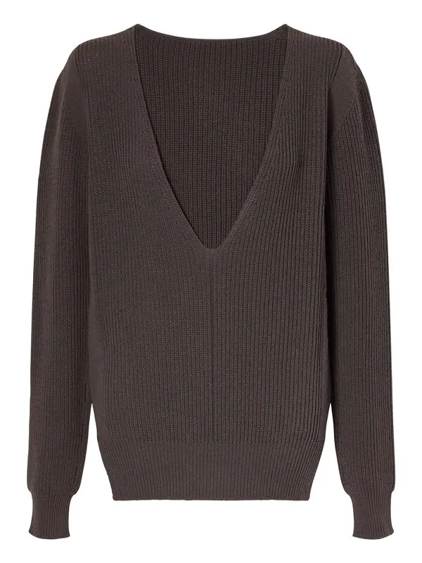 Rick Owens Cable-knit Wool Sweater - Dark Gray