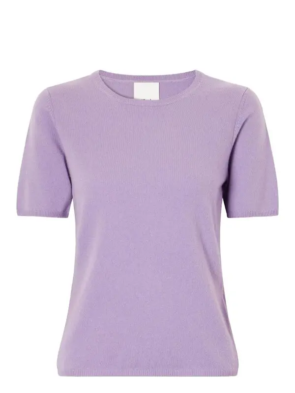 ALLUDE Cashmere Sweater - Purple