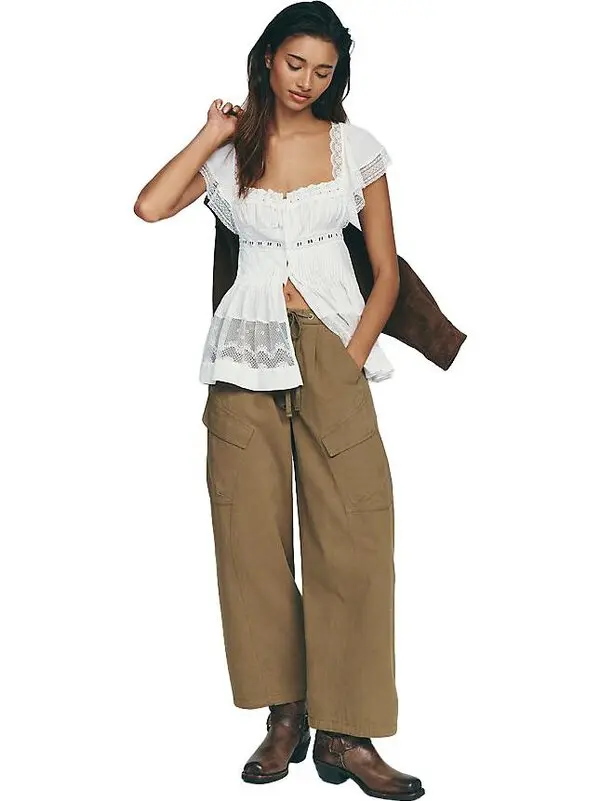 WHITEROOM + CACTUS Ridley Cotton Utility Pants - Olive