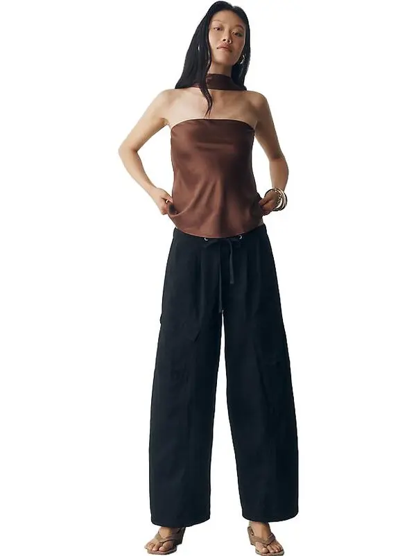 WHITEROOM + CACTUS Ridley Cotton Utility Pants - Washed Black