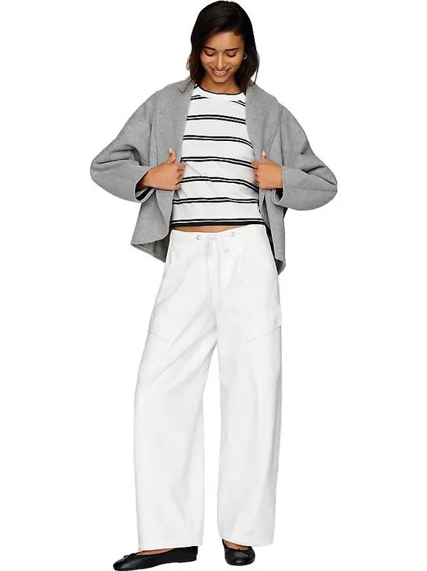 WHITEROOM + CACTUS Ridley Cotton Utility Pants - White