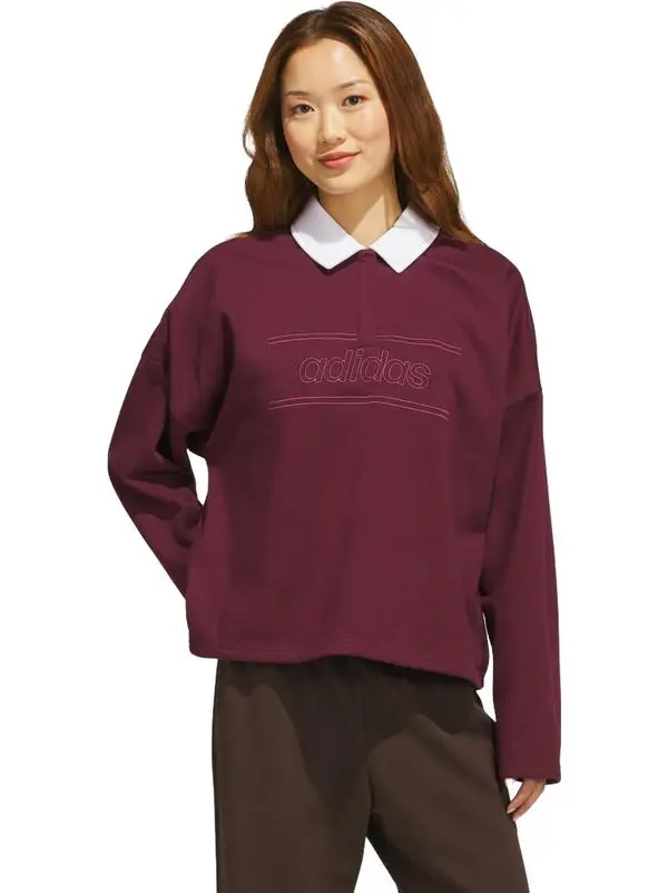 Adidas Elevated Everyday Graphic Sweatshirt - Maroon