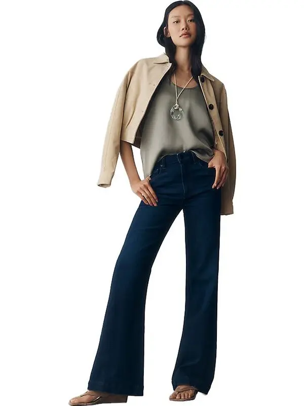 Paige Leenah " Mid-rise Flared Jeans - Senora