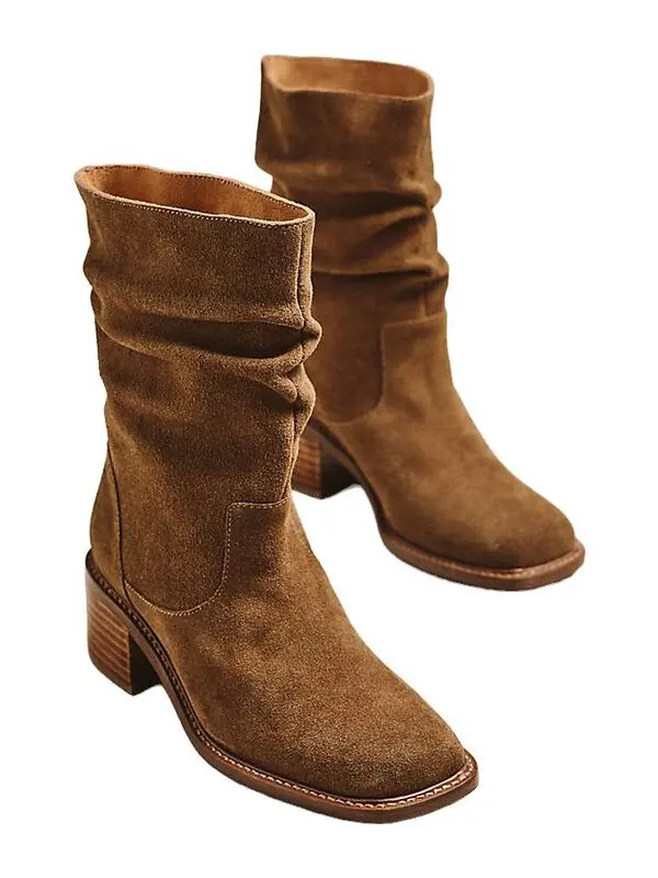 KELSI DAGGER BROOKLYN Scrunch Boots - Armadillo
