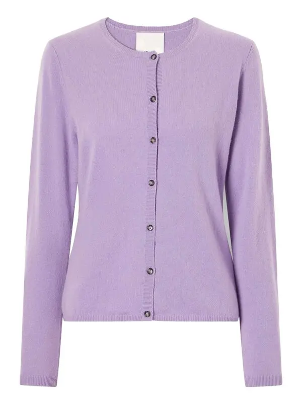 ALLUDE Cashmere Cardigan - Lilac