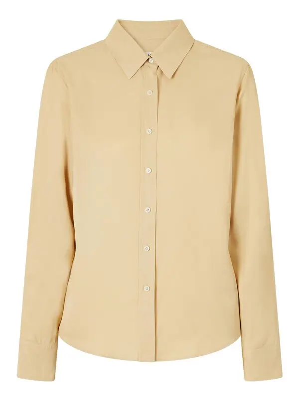 JIL SANDER Satin Shirt - Neutrals