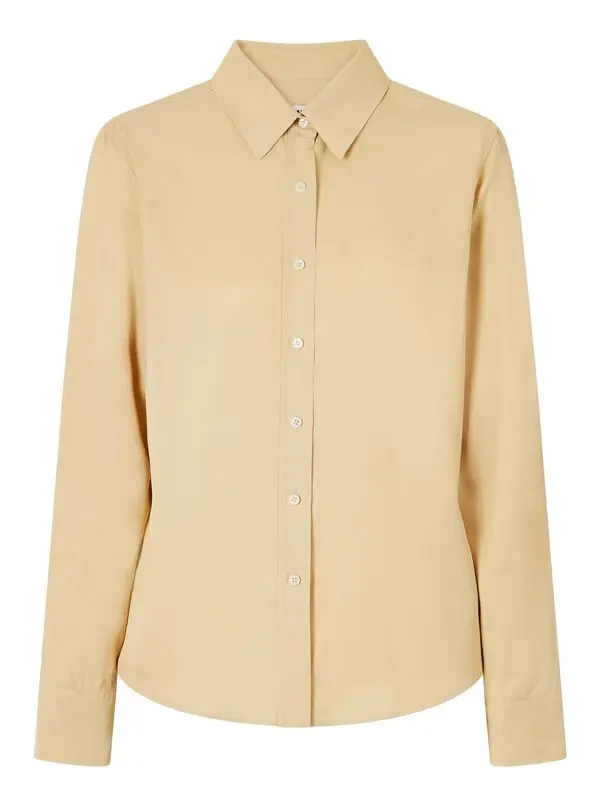 JIL SANDER Satin Shirt - Sand