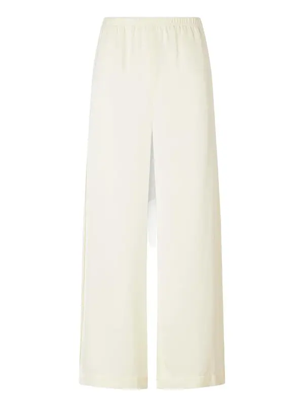 Theory Satin Wide-leg Pants - Yellow