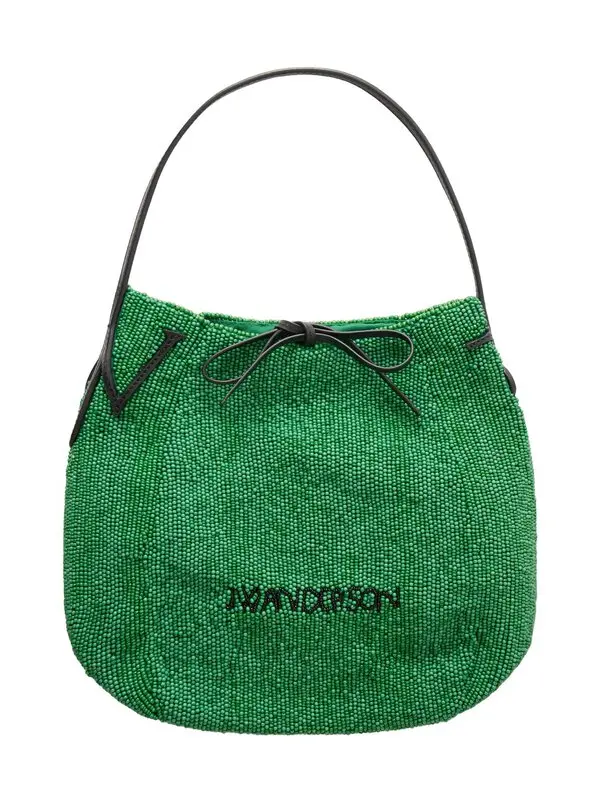 JW Anderson Beaded Canvas Tote - Green