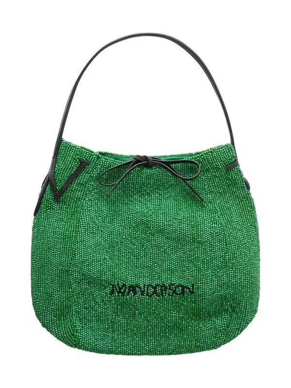 JW Anderson Beaded Canvas Tote - Green